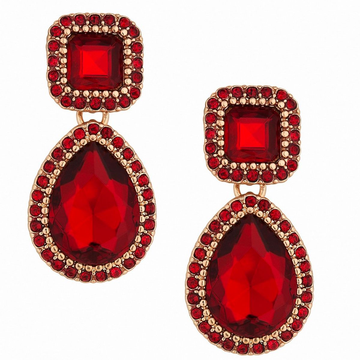 Red Earrings Debenhams 2024 www.alhudapk