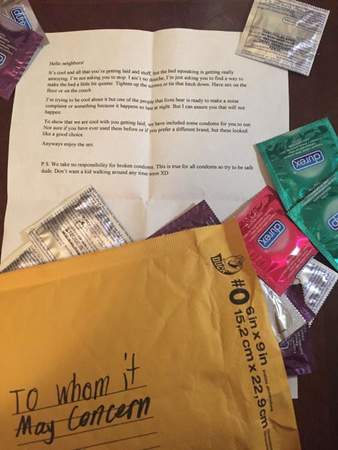 This Is How You Politely Tell Your Neighbors Their Sex Is Too Loud