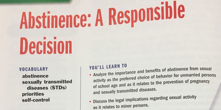 What High School Sex Education Is Really Like Heres What My Texas High School Sex Ed Textbook