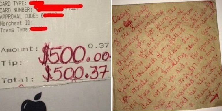 Applebees Waiter Huge Tip