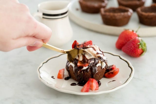 Hot Fudge Sundae Brownie Cups Recipe How To Make Brownie Cups