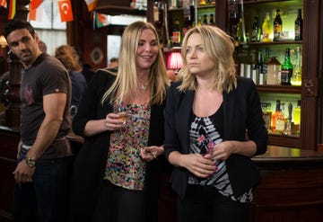 ronnie mitchell quizzes ronnie on how things are with andy in eastenders