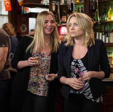 Ronnie Mitchell quizzes Ronnie on how things are with Andy in EastEnders ronnie mitchell quizzes ronnie on how things are with andy in eastenders