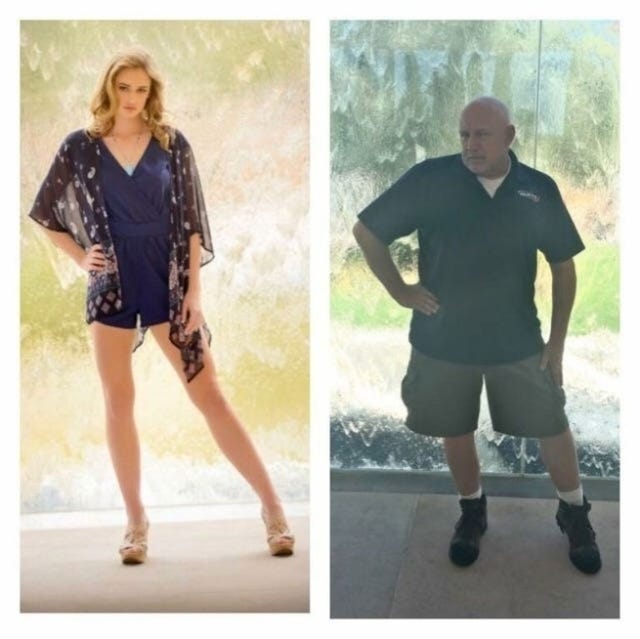 This Dad Hilariously Recreated His Daughters Modelling Shoot And The