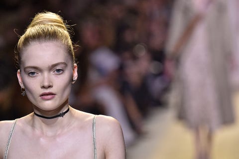 Models Ruth Bell and May Bell - Makeup Look from Dior Spring Show in Paris