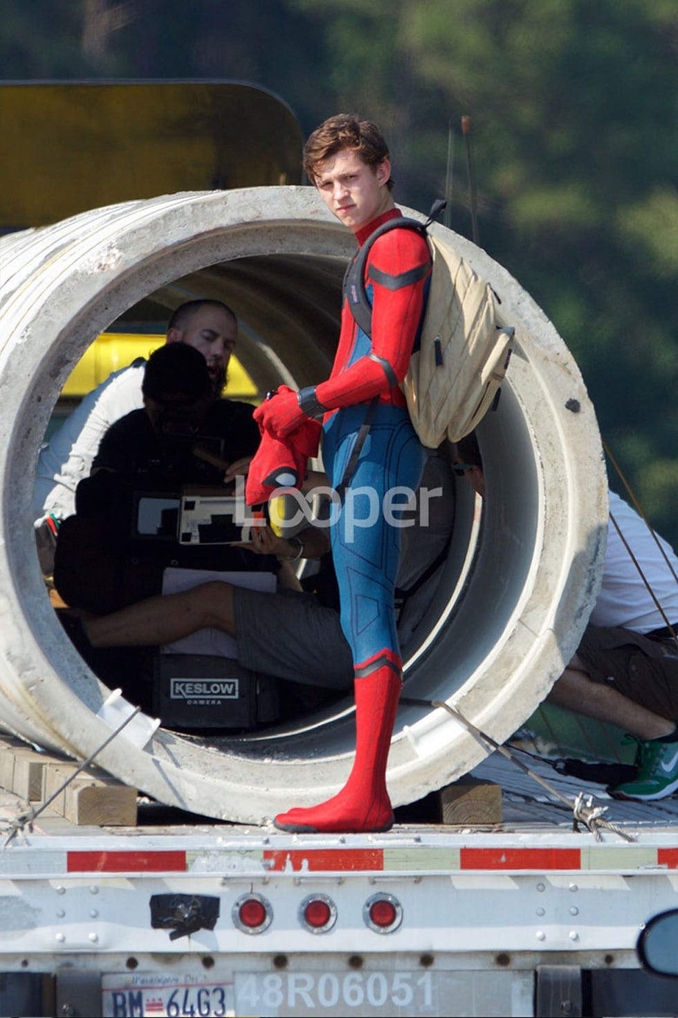 ¡primeras Imágenes De Tom Holland Como Spidey!