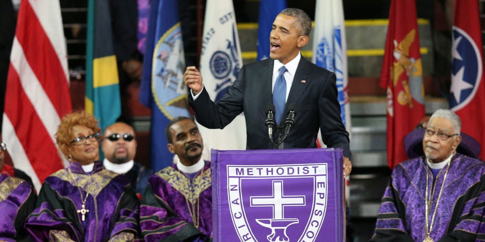 Hear President Obama Sing Amazing Grace At The Charleston Shooting Eulogy