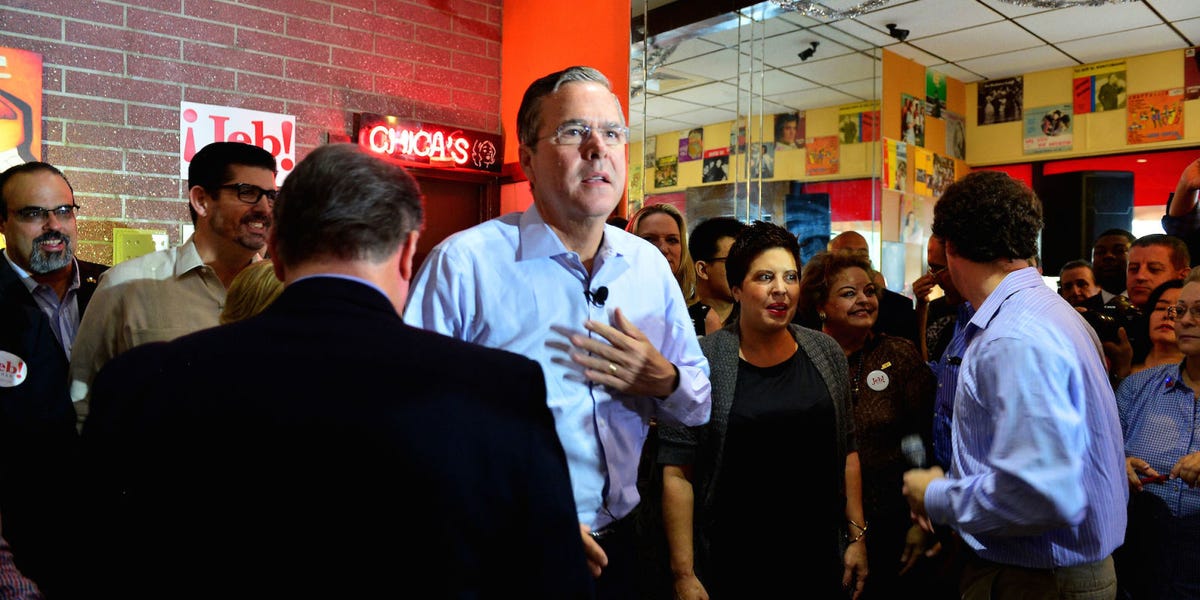 Jeb Bush Campaign Event In Derry New Hampshire Jeb Bush Is A Dark