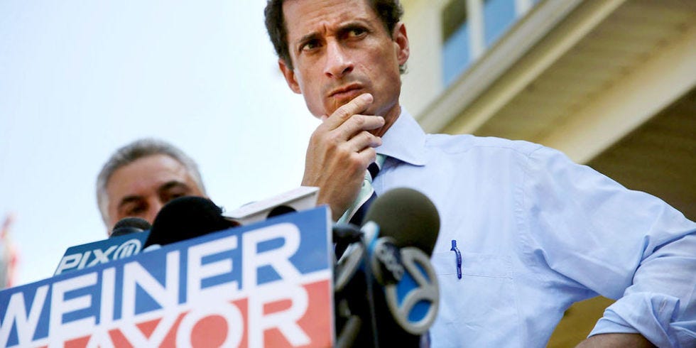 Anthony Weiner Will Be Charges For Sexting A Minor