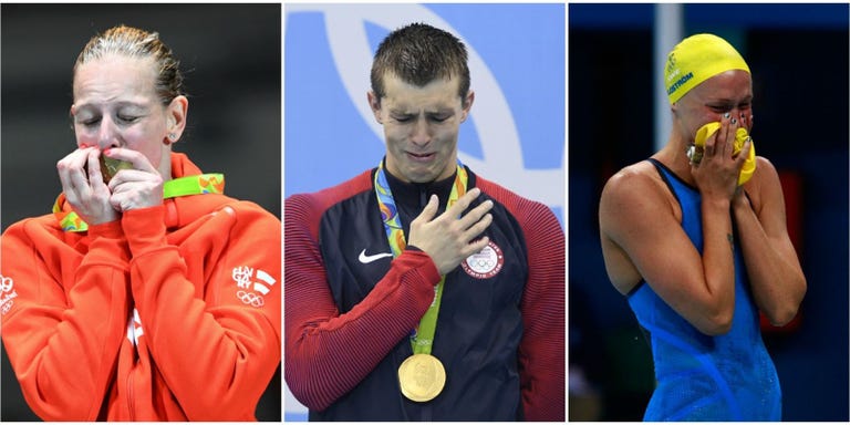 Athletes Crying Happy Tears At The 2016 Rio Olympics Gold Medalists