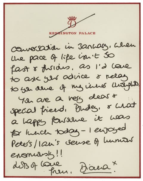 New Letter Reveals Princess Diana's Despair and Isolation - Letter ... New Letter Reveals Princess Diana's Despair and Isolation - Letter ...