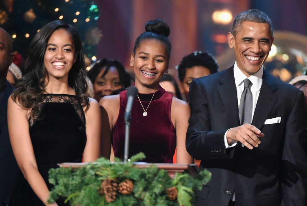 Where Was Sasha During President Obamas Farewell Speech
