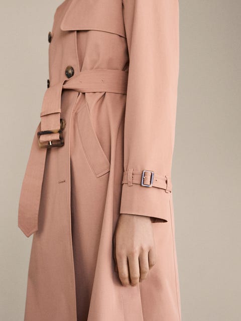 La Nueva Gabardina Rosa De Massimo Dutti Es Nuestra Obsesión Esta Primavera
