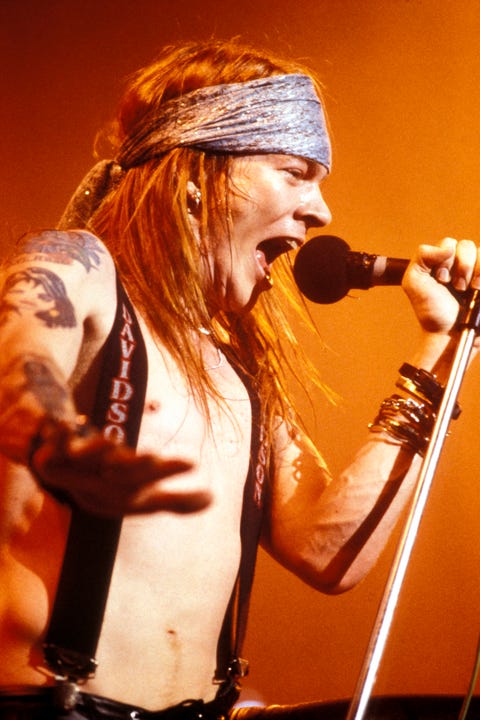 Axl Rose Porta A Firenze Il Suo Stile Grunge And Glam