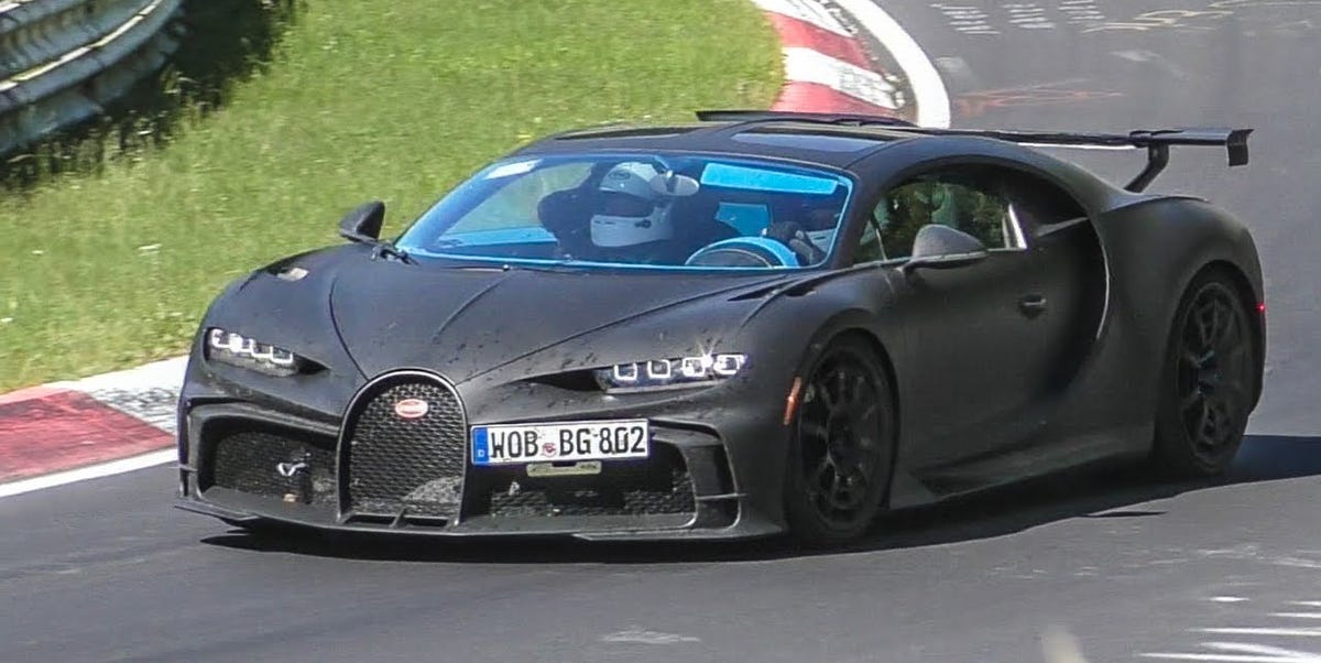 Bugatti Chiron Pur Sport Test Mule Spotted On The Nurburgring