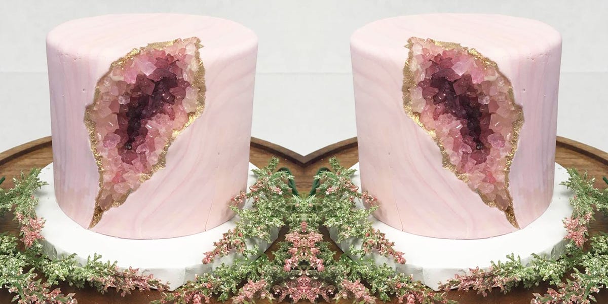 Bakery Responds To Customers Who Think Their Pink Geode Cake Looks Like A Vagina Nadia Cakes