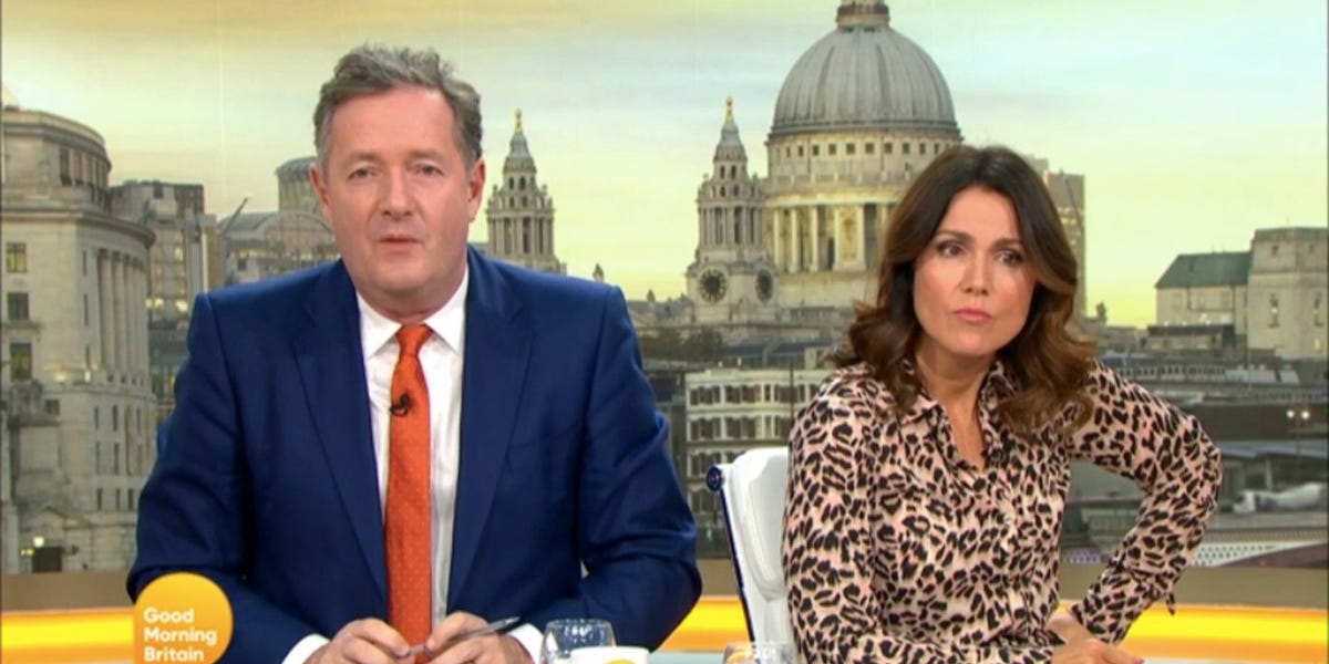 Gmbs Susanna Reid Reveals Off Camera Feud With Piers Morgan