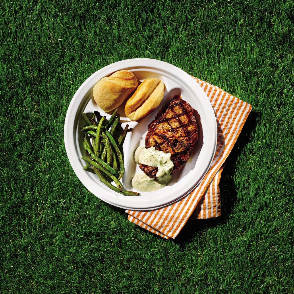 Lamb Saddle Chops With Mint Yogurt Sauce