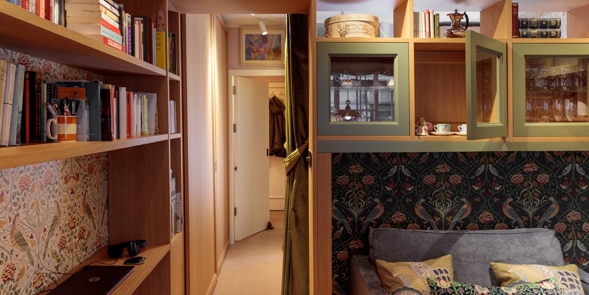 Tiny London Studio Apartment Transformed With Colour And Pattern Tiny London Studio Apartment Transformed With Colour And Pattern
