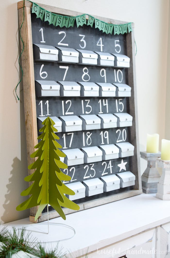 Silver DIY Advent Calendar Kit Easy Sewing Advent Calendar Digital 