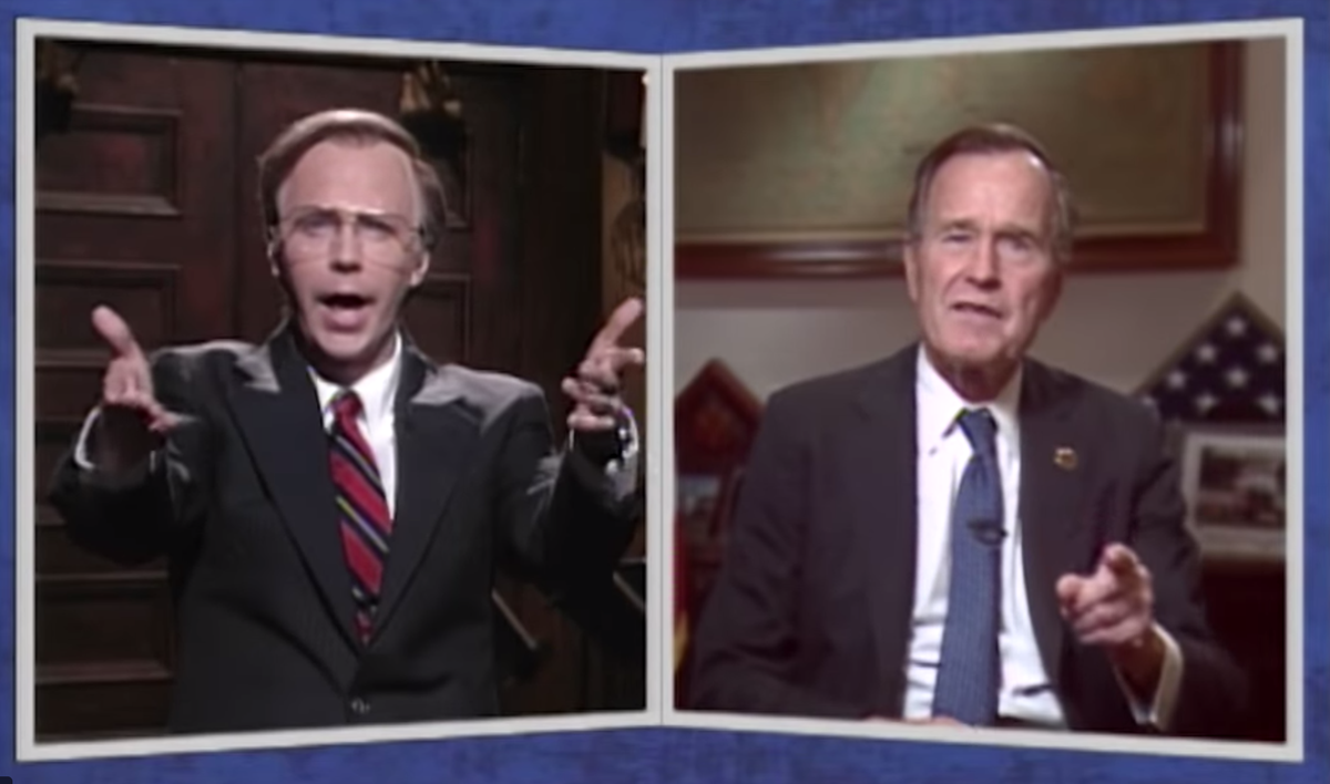 Saturday Night Live Paid Tribute To George H W Bushs Sense Of Humor