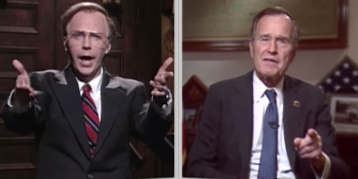 Saturday Night Live Paid Tribute To George H W Bushs Sense Of Humor