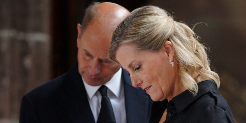 The Countess Of Wessex Visits Manchester For Queen Tributes