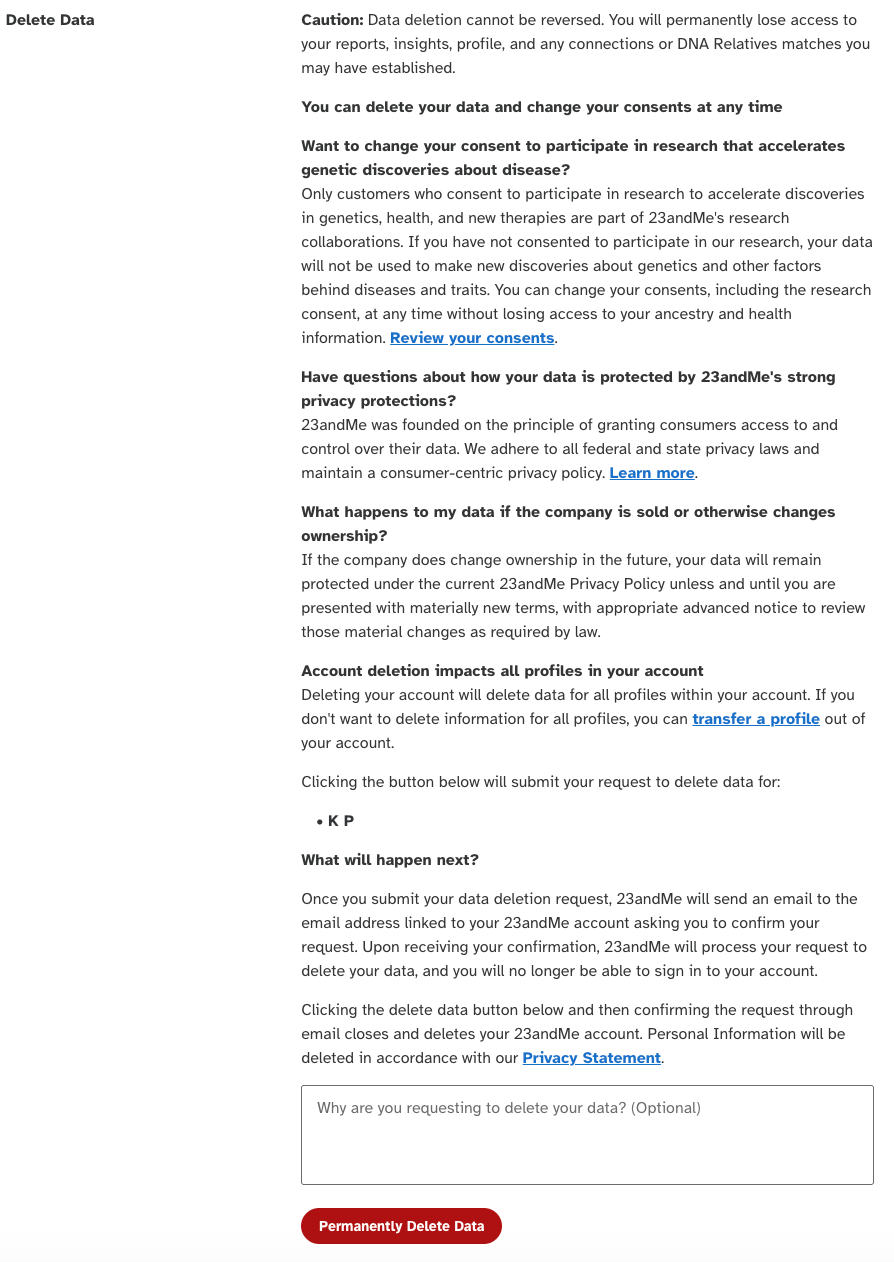 ¿Preocupado por tus datos de 23andMe? Así es como puedes eliminarlos ... ¿Preocupado por tus datos de 23andMe? Así es como puedes eliminarlos ...