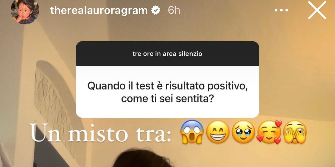 Aurora Ramazzotti: la foto di quando ha scoperto di essere incinta Aurora Ramazzotti: la foto di quando ha scoperto di essere incinta