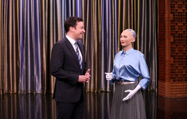 Robot Tells Jimmy Fallon She Plans To Dominate The Human Race Mens