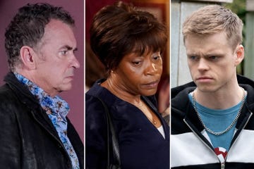 embargoed until 22072025 0001 alfie moon, yolande trueman, oscar, eastenders