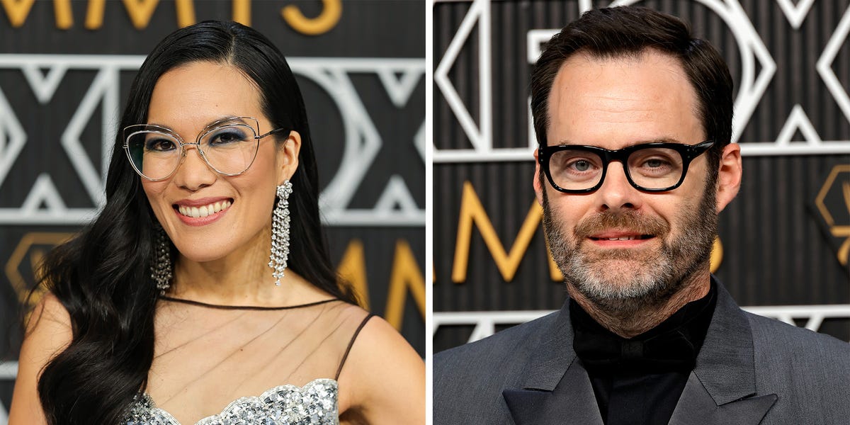 Ali Wong And Bill Hader Attend The Delayed 2023 Emmys Together