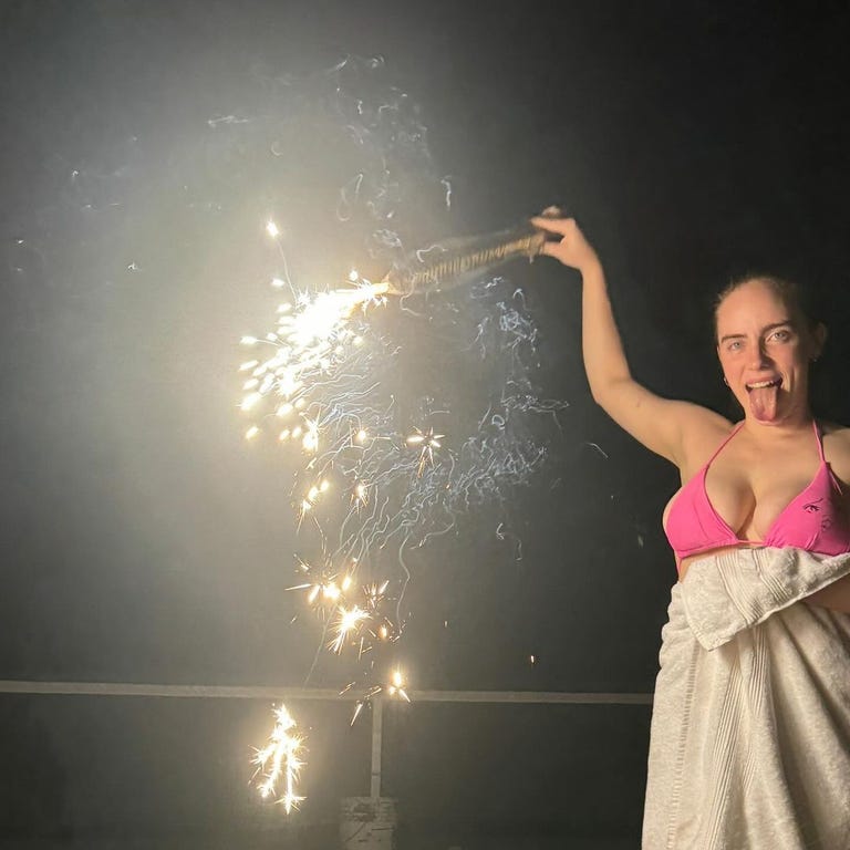 Billie Eilish Wore A Pink String Bikini In Summer Photo Dump