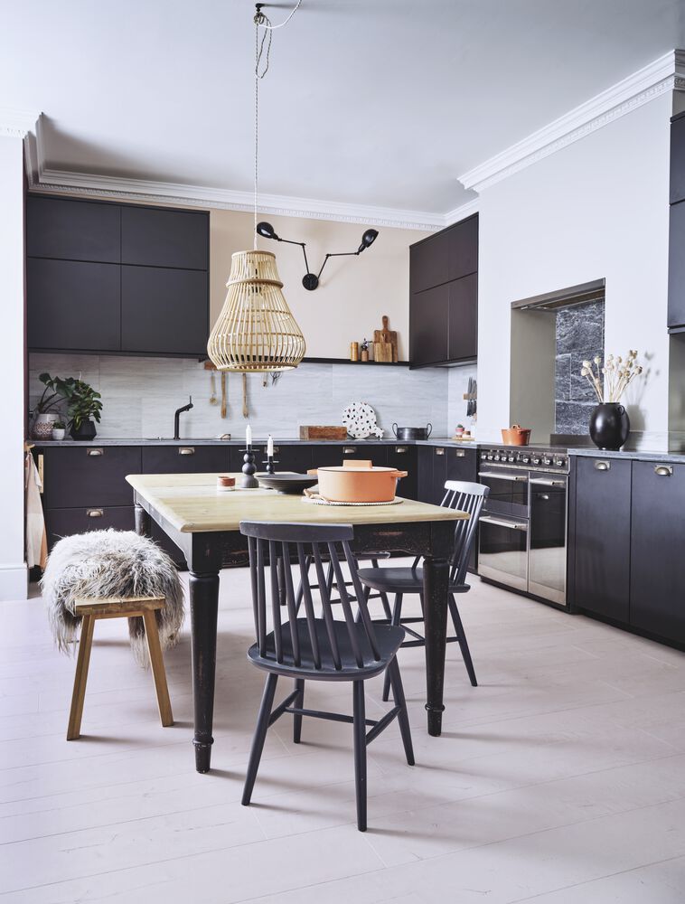 Black gray kitchen store