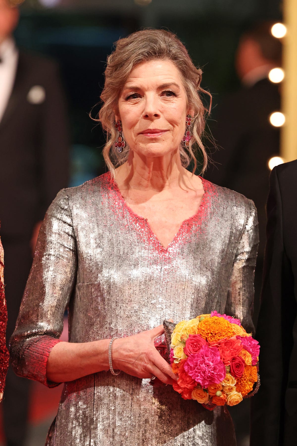 Carolina De Mónaco Vestido De Terciopelo Más Allá De Los 60