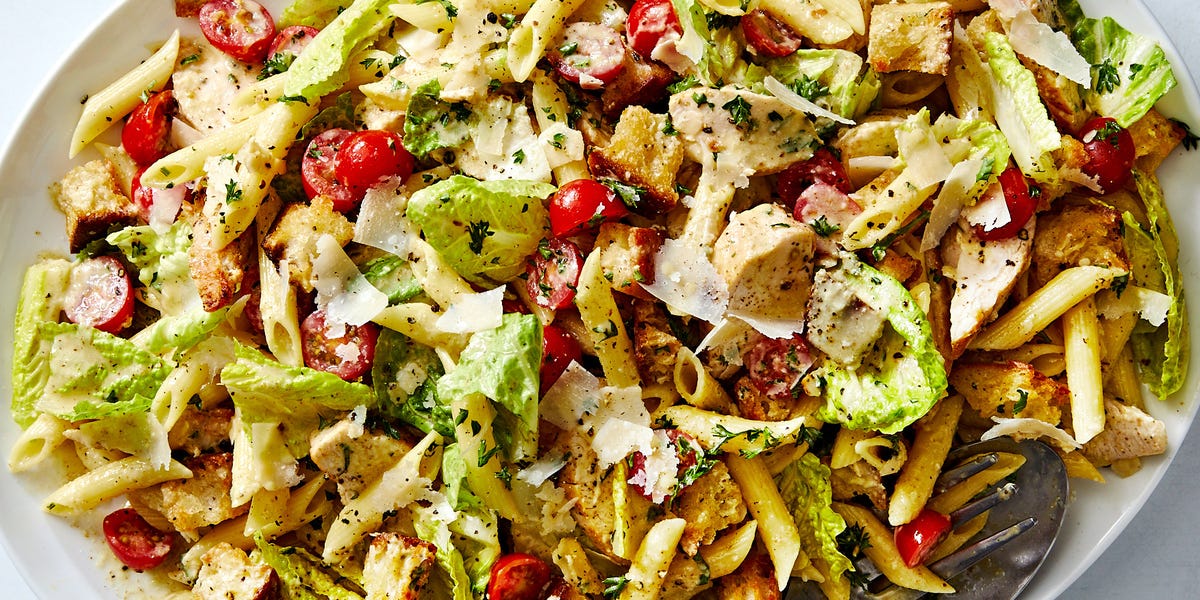 Best Chicken Caesar Pasta Salad Recipe How To Make Chicken Caesar