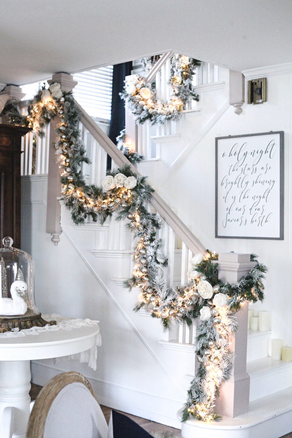 Luxury christmas garland for staircase store