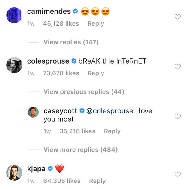 Casey Cott Kj Apa Troll Cole Sprouses Nude Lili Reinhart Pic On Instagram
