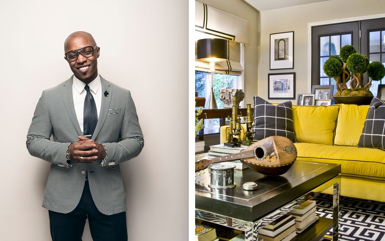 Black interior designers store