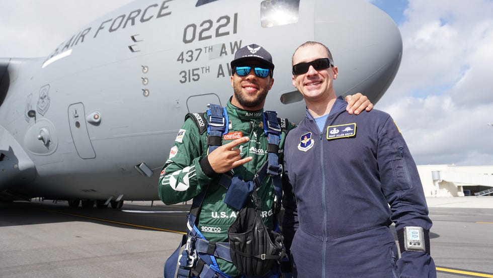 Video: NASCAR Driver Jumps from 'Perfectly Good C-17' at Daytona Video: NASCAR Driver Jumps from 'Perfectly Good C-17' at Daytona