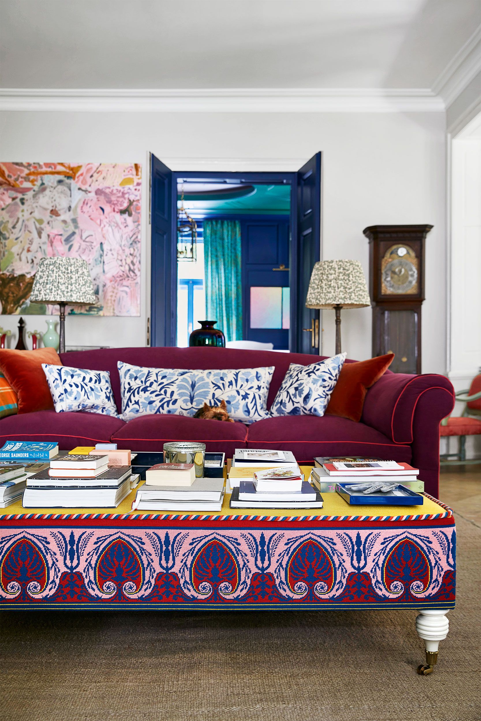 Designer Ben Pentreath Brings Sense Sensibility and a Purple Sofa to an Austrian Townhouse