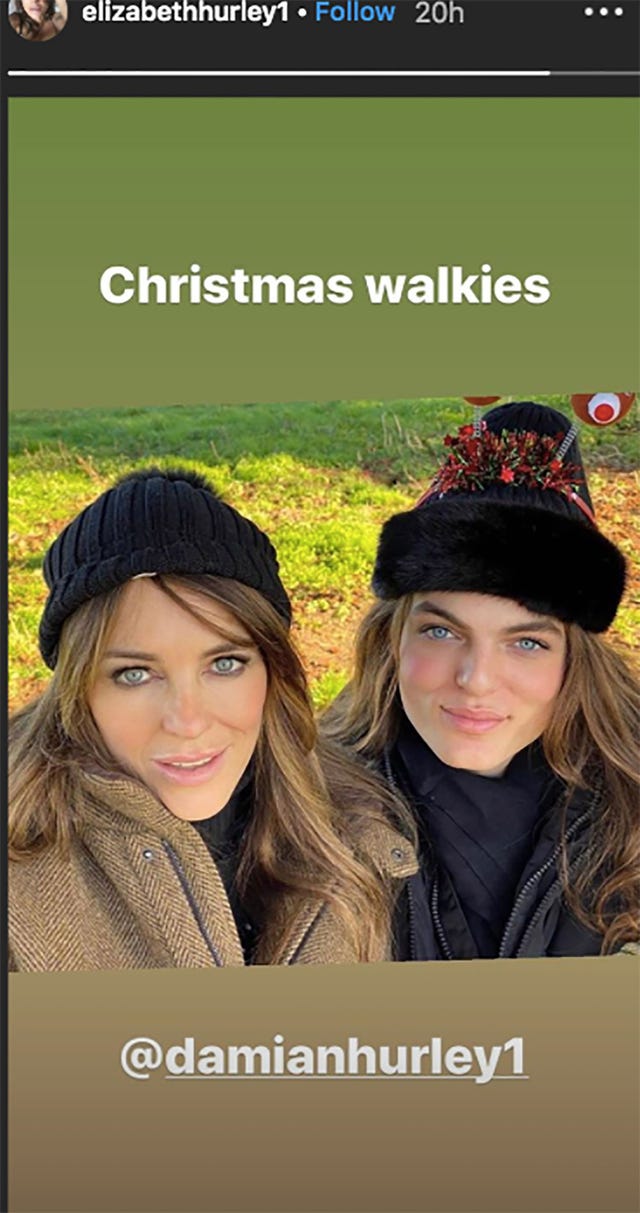 Elizabeth Hurley Posts Photo With Lookalike Son Damian To Instagram