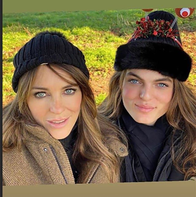 Elizabeth Hurley Posts Photo With Lookalike Son Damian To Instagram