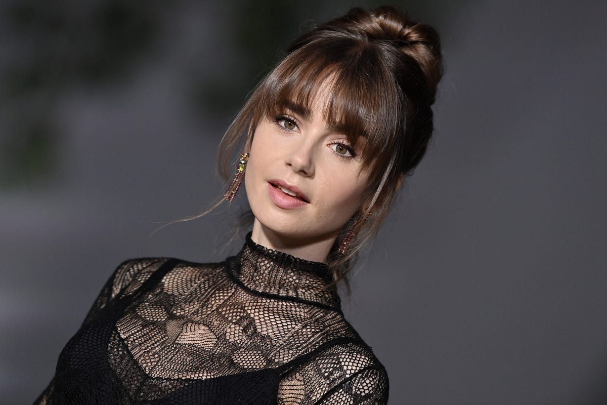 Lily Collins Wore A Daring See Through Dress And Emily In Paris Fans Are Speechless