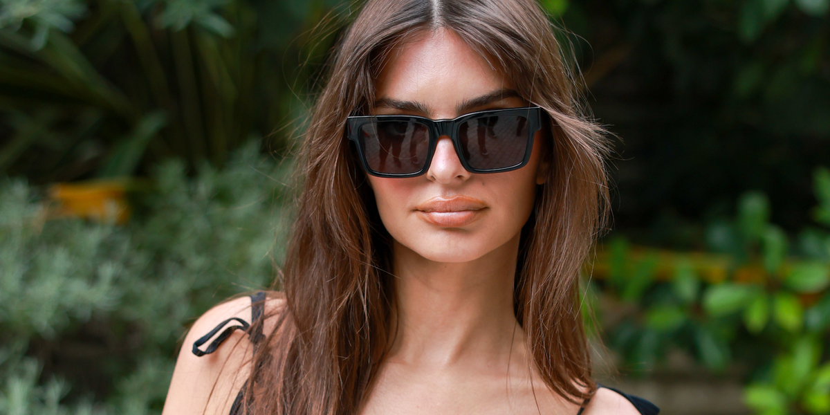 Emily Ratajkowski Wears A Naked Dress With Nothing But A Thong Underneath