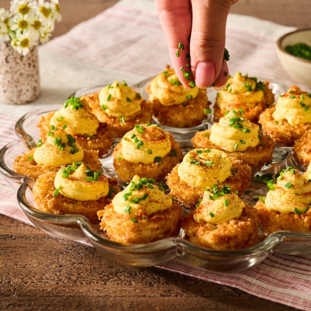 Fried Deviled Eggs Recipe How To Make Fried Deviled Eggs