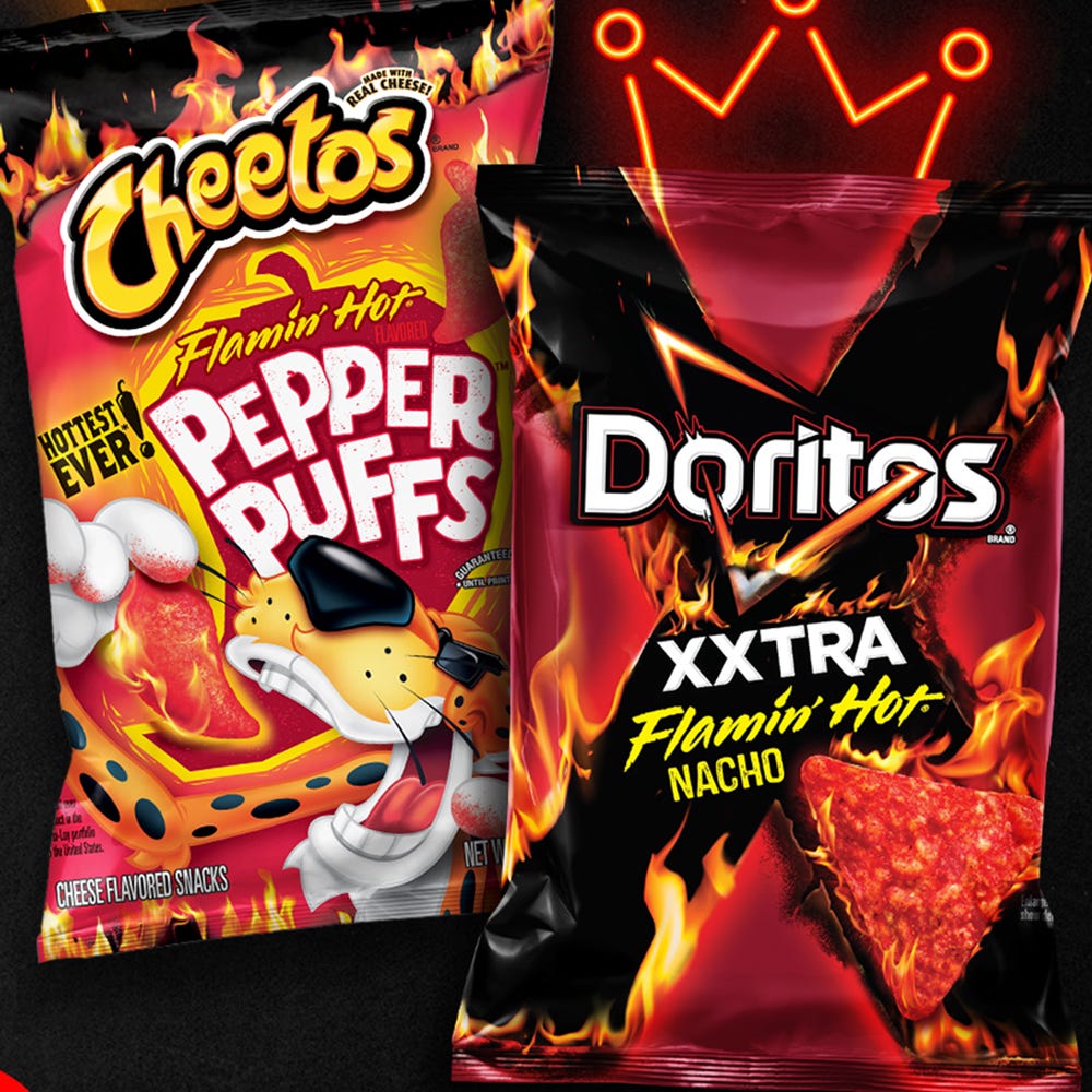 Its A Flamin Hot Showdown Between Cheetos And The New Doritos Xxtra