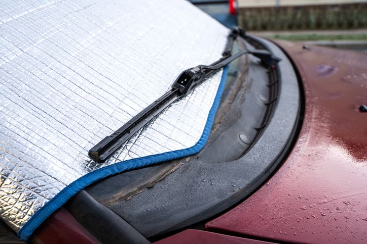 Windscreen cover to stop frost store