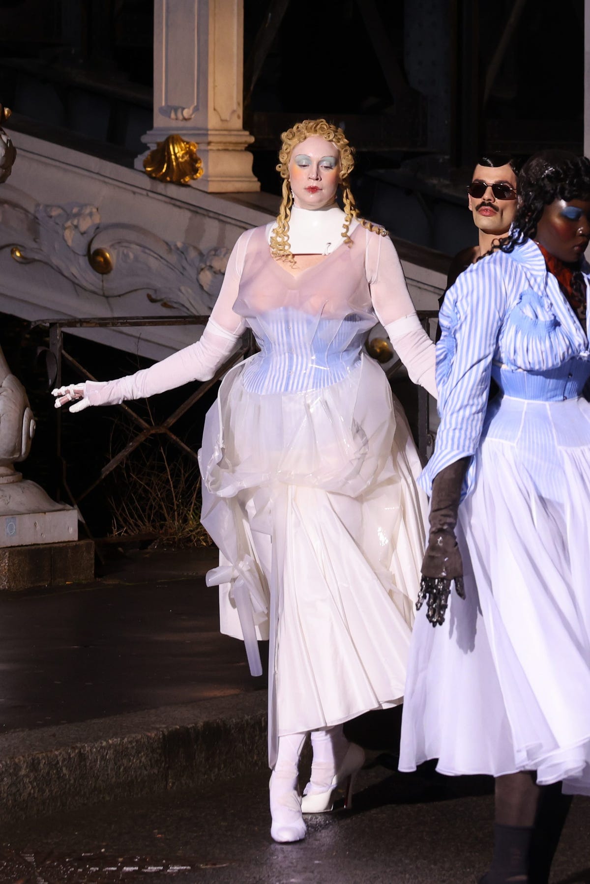 Gwendoline Christie Closes The Maison Margiela Couture Show