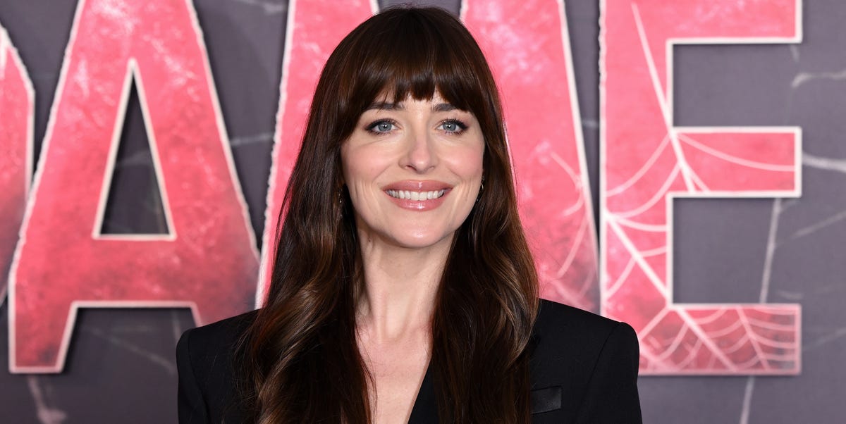 Dakota Johnson Wore Cropped Blazer At Madame Web London Event
